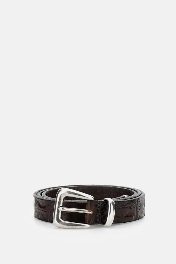 ALBERTO LUTI Leather Belt - Brown