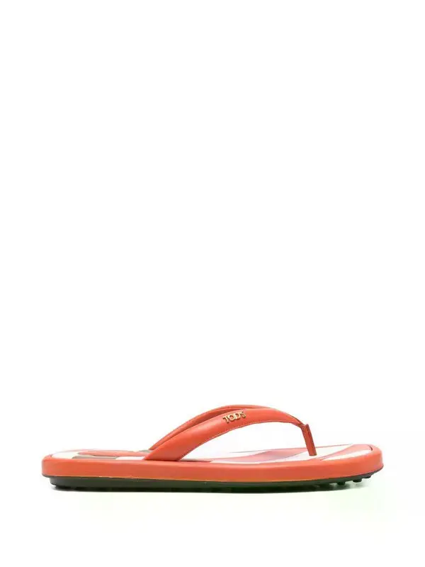 TOD'S Stripe Detail Flip Flops