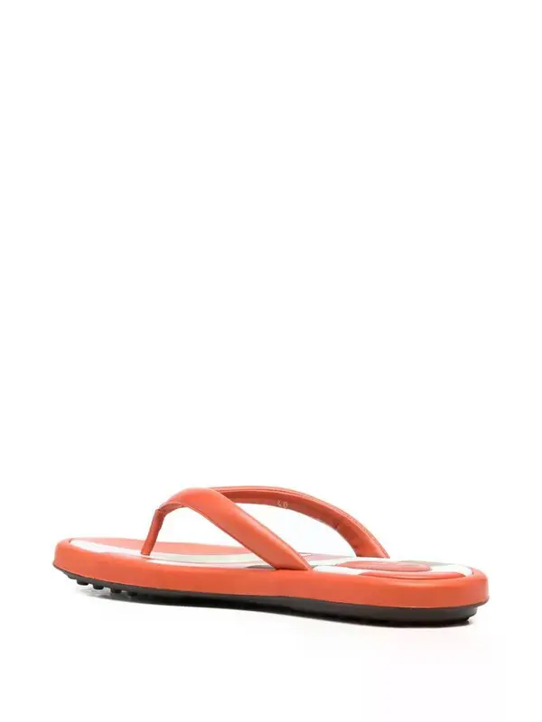TOD'S Stripe Detail Flip Flops
