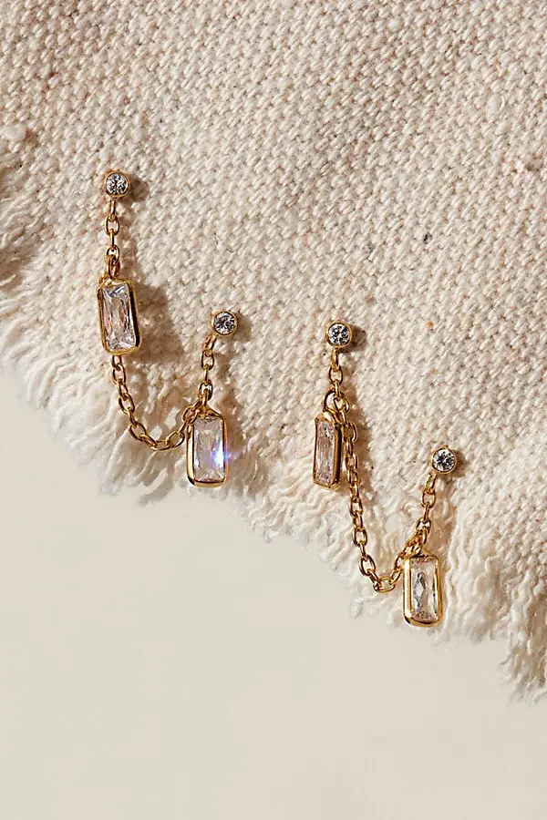 SET & STONES Suzie Drop Earrings - Gold