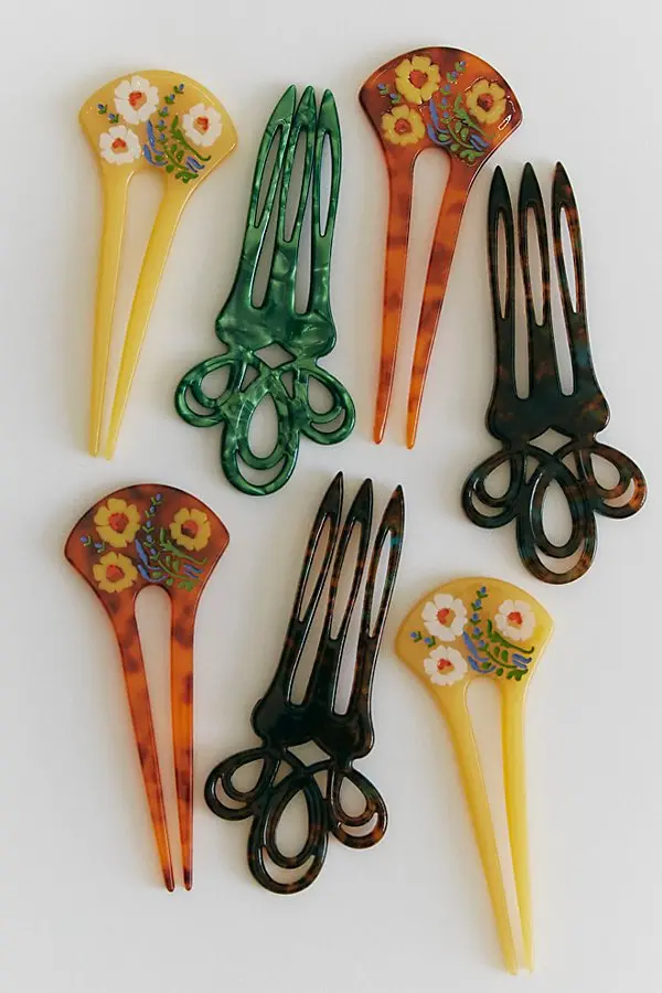 Free People Vale Hair Pin - Lemon Yellow