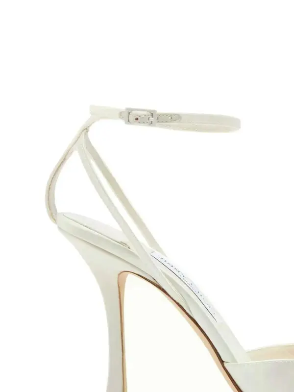 JIMMY CHOO Mimmi Flower-appliqué Sandals - Neutrals