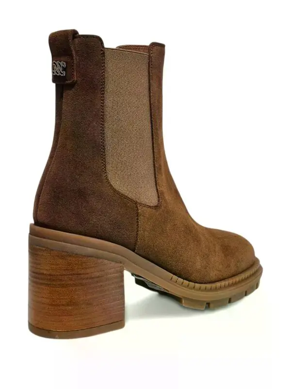 Casadei 80mm Suede Chelsea Boots