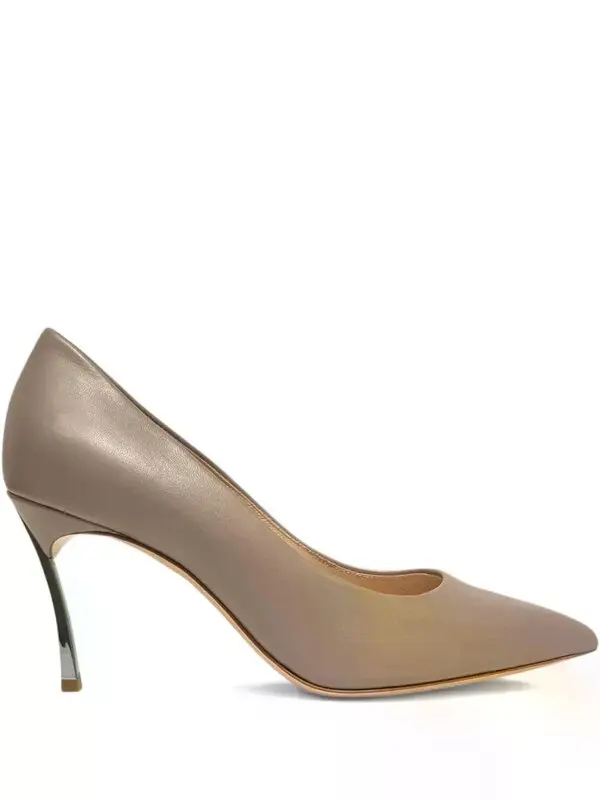 Casadei 80mm Samurai Blade Pointed-toe Pumps - Neutrals