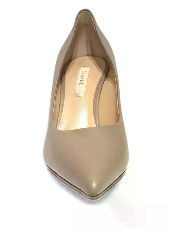 Casadei 80mm Samurai Blade Pointed-toe Pumps - Neutrals