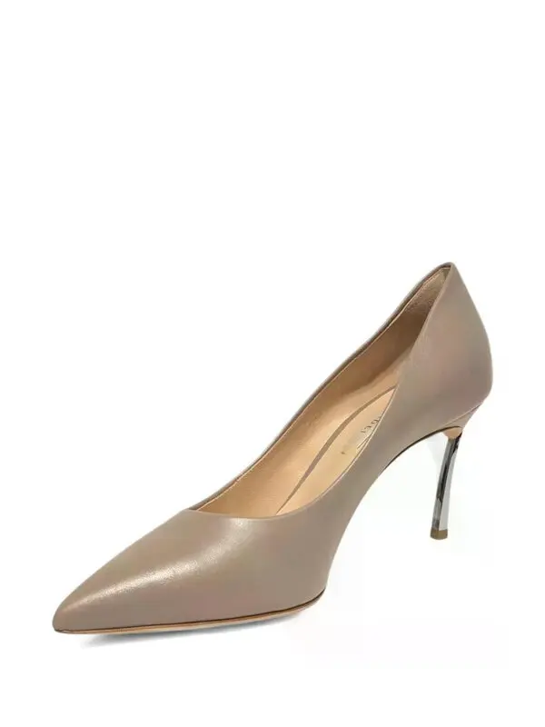 Casadei 80mm Samurai Blade Pointed-toe Pumps - Neutrals