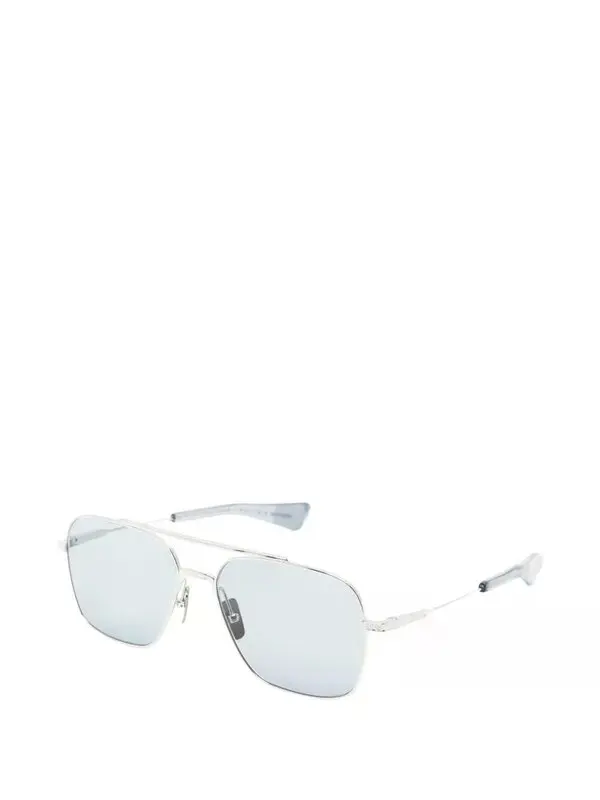 Dita Flight Seven Pilot-frame Sunglasses - Silver