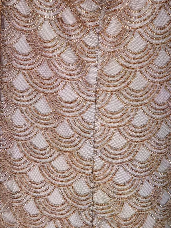 ROTATE BY BIRGER CHRISTENSEN Scallop Embellished Mini Dress