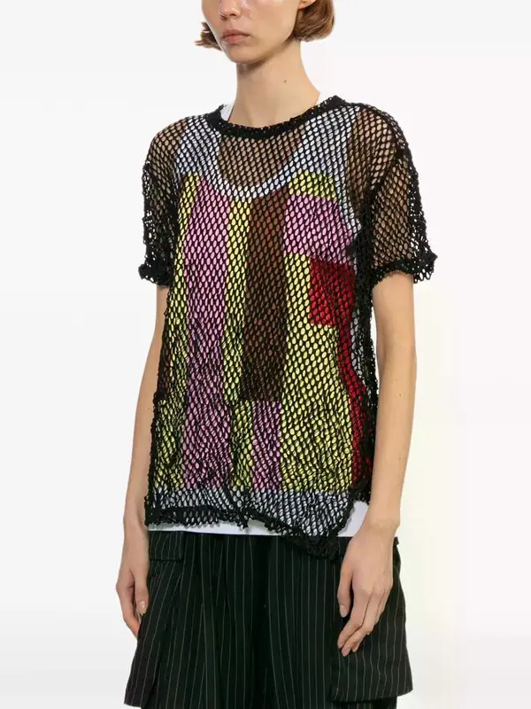 Comme Des Garçons Fishnet Top
