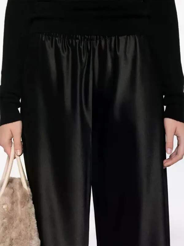 Almada Label Bias Satin Trousers