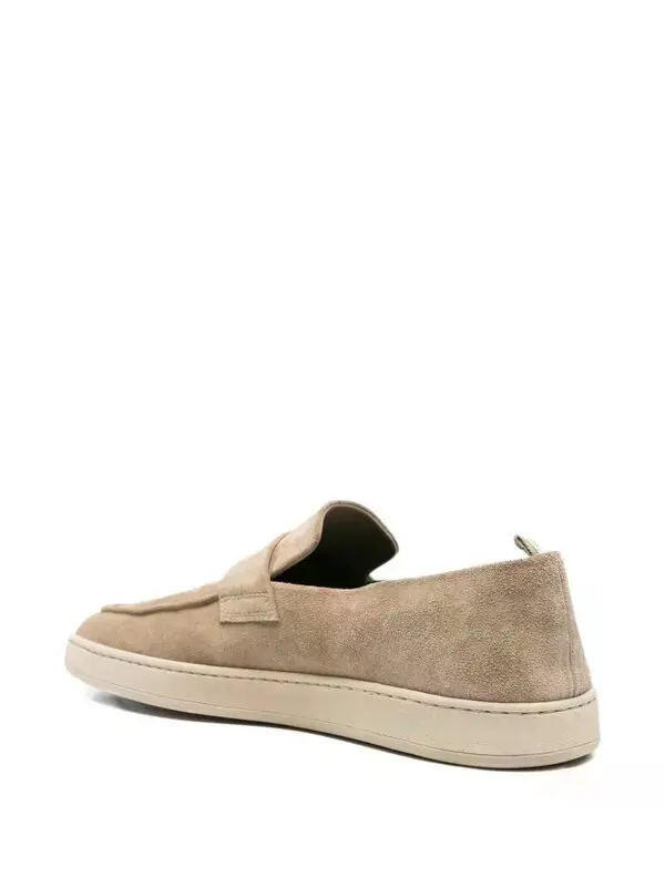 Officine Creative Suede Pull-tab Loafers - Neutrals