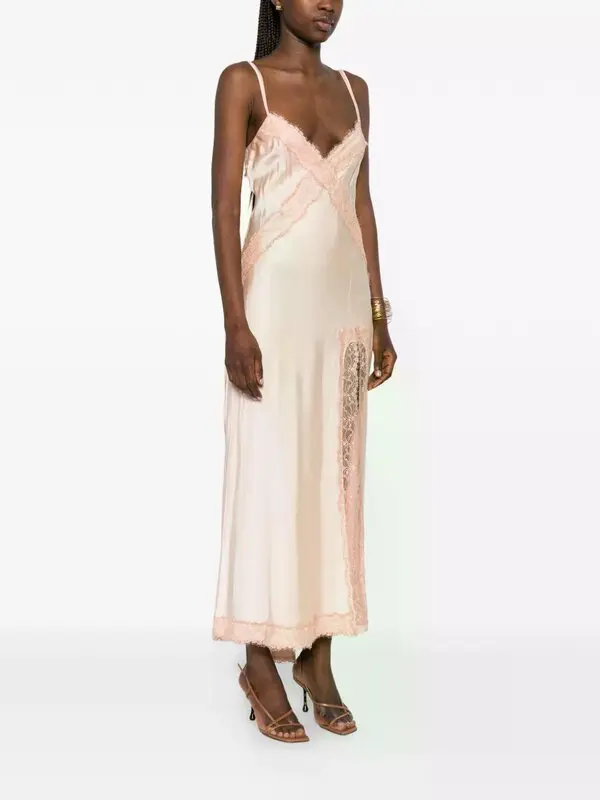 LES FILLES D'EVA V-neck Midi Dress