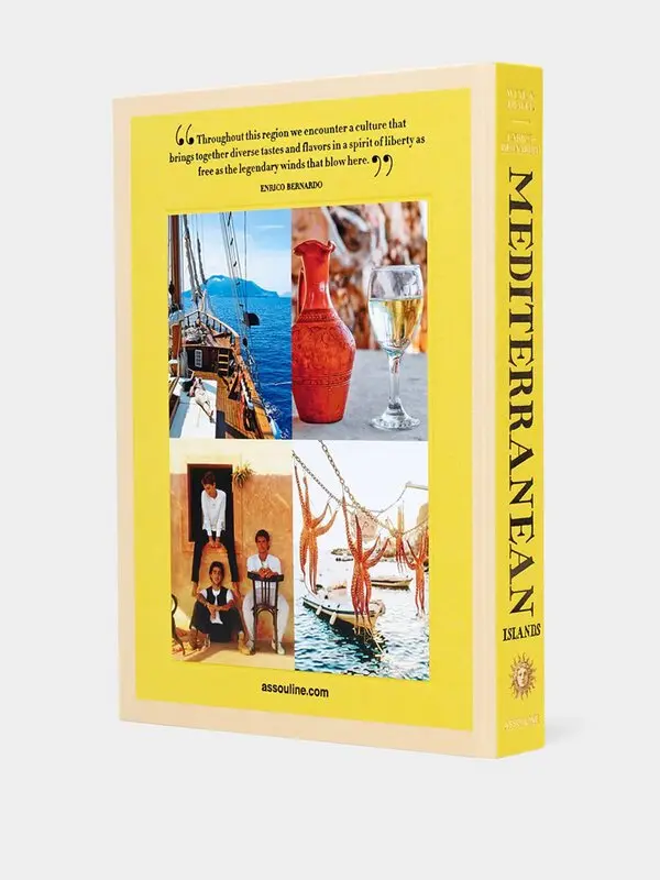 Assouline Wine & Travel Mediterranean Islands Book - Yellow