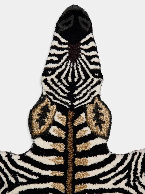 DOING GOODS Large Stripey Zebra Rug