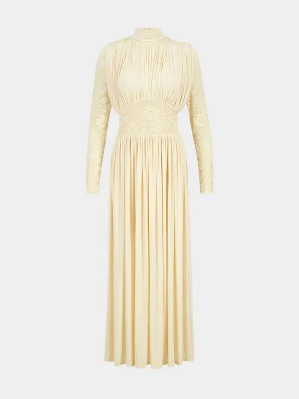 Zimmermann Rebellion Draped Maxi Dress - Beige