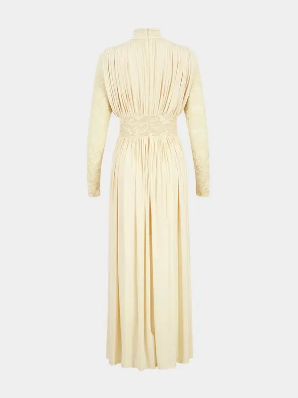 Zimmermann Rebellion Draped Maxi Dress - Beige
