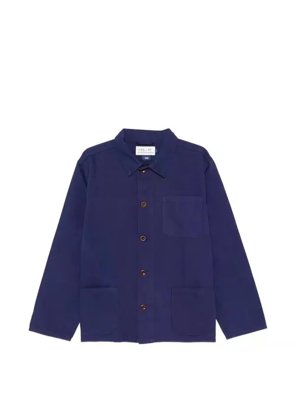 USKEES Chest-pocket Shirt Jacket - Blue