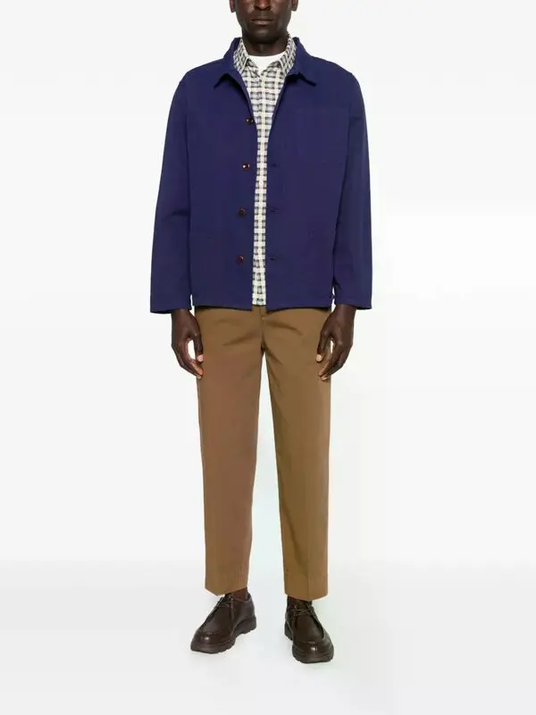 USKEES Chest-pocket Shirt Jacket - Blue