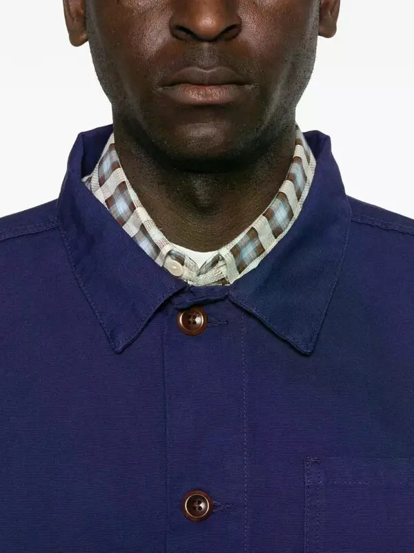 USKEES Chest-pocket Shirt Jacket - Blue
