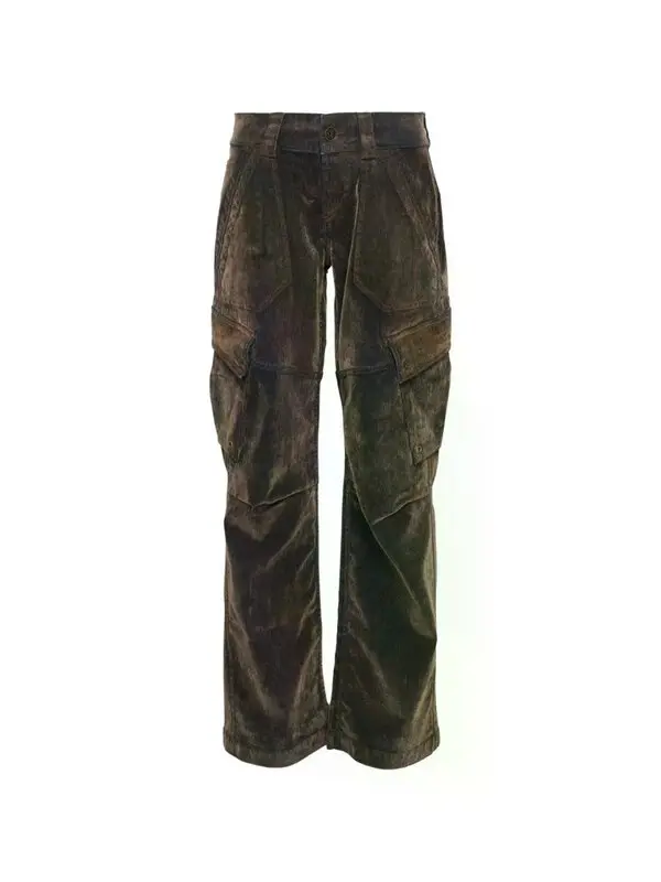 Vaquera Flocked-effect Straight-leg Jeans