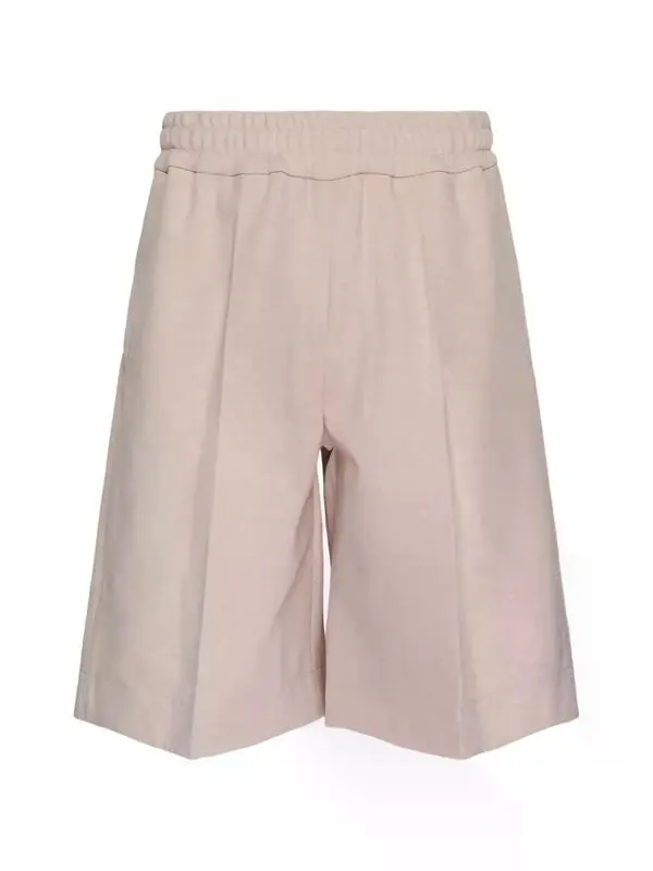 JIL SANDER Pressed Crease Cotton Shorts