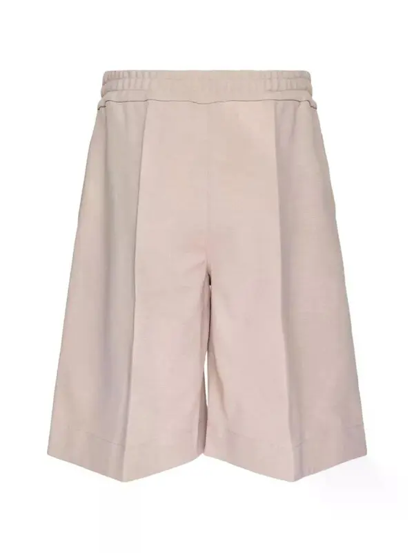 JIL SANDER Pressed Crease Cotton Shorts