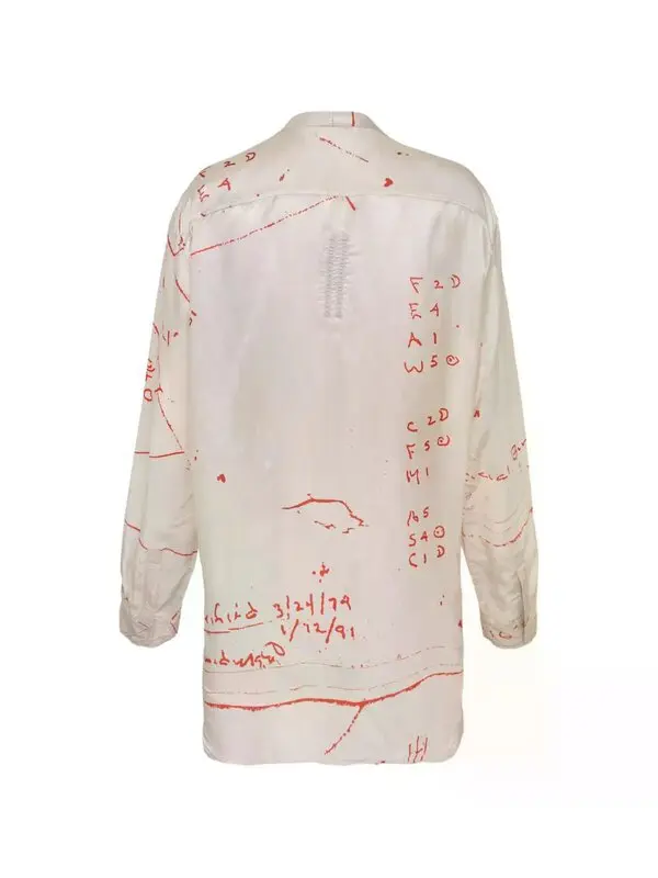 Rick Owens Larry Fogpocket Printed Shirt