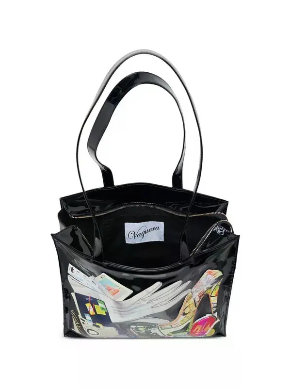 Vaquera Trompe L'oeil Printed Tote Bag