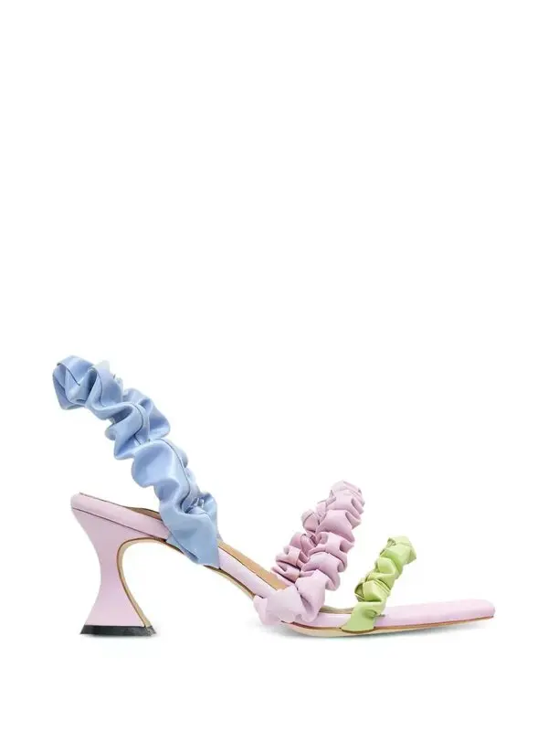 PACE Ruched Sponge Sandals - Pink