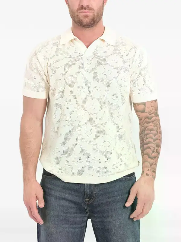 Nn07 Ryan Floral Open T-shirt