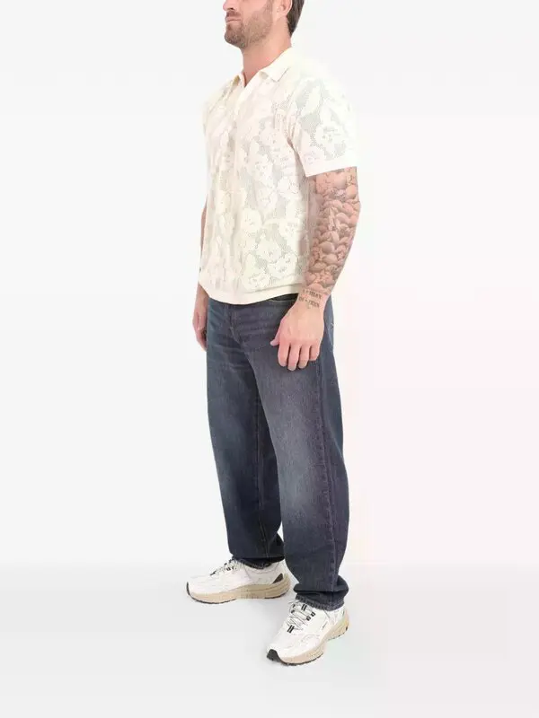 Nn07 Ryan Floral Open T-shirt