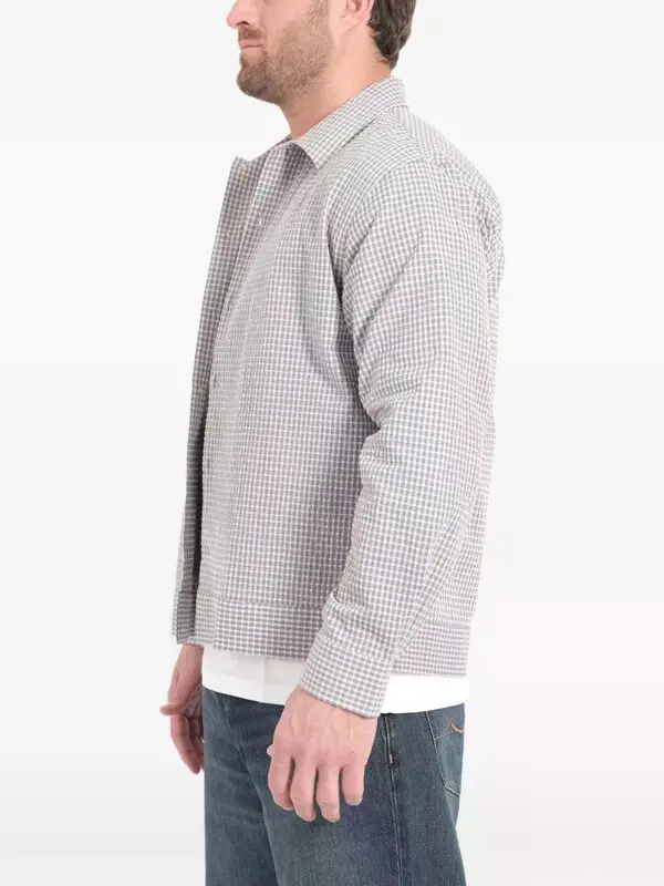 Nn07 Reed Gingham Button Shirt