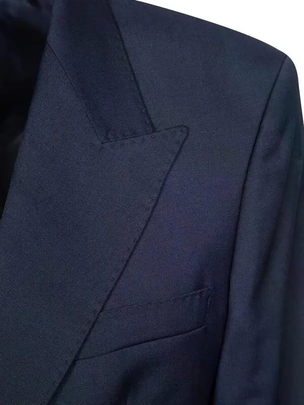 MARSEM Six-buttondouble-breasted Suit - Blue
