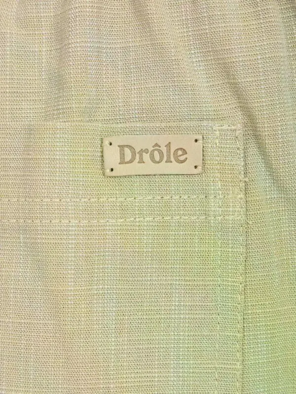 Drole De Monsieur Elasticated Cotton Trousers
