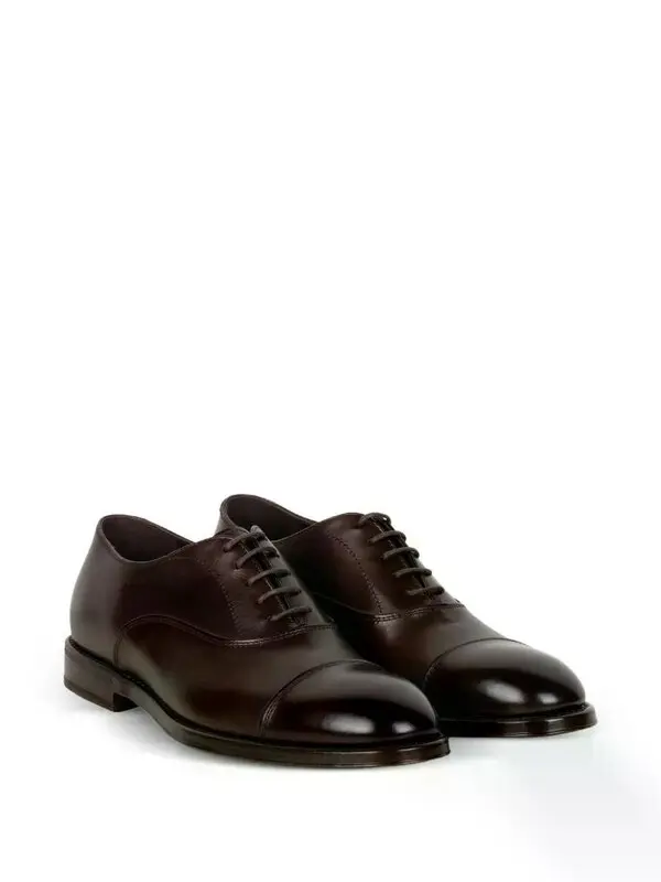 HENDERSON BARACCO Dark Cap Toe Oxford Shoes