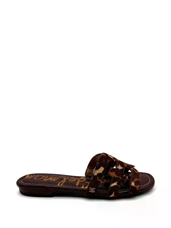 Sam Edelman Animal-print Flat Sandals - Brown