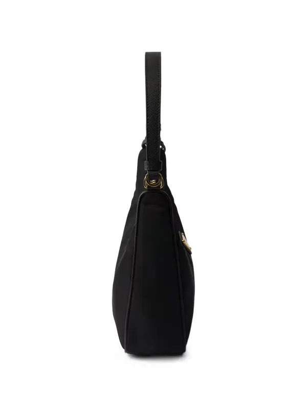Prada Re-edition 2005 Triangle-logo Shoulder Bag - Black