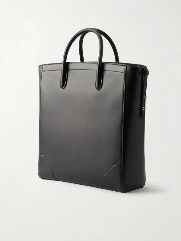 Dunhill Century 33 Patina-leather Tote Bag - Black