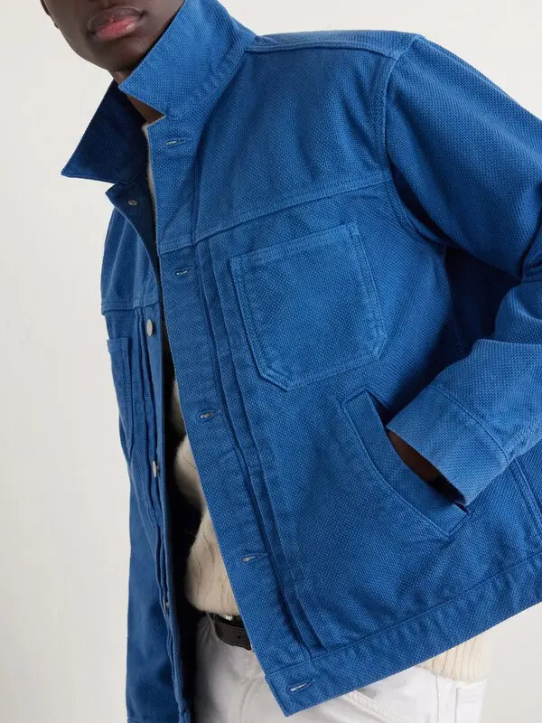 Blue Blue Japan Textured Cotton Jacket