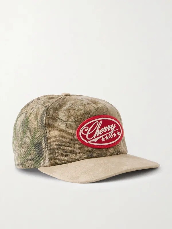 CHERRY LOS ANGELES Camouflage Baseball Cap - Brown