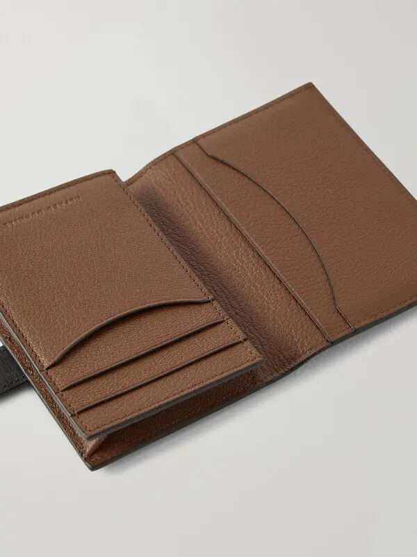 Dunhill Alfred Business Card Case Patina-leather Cardholder - Black