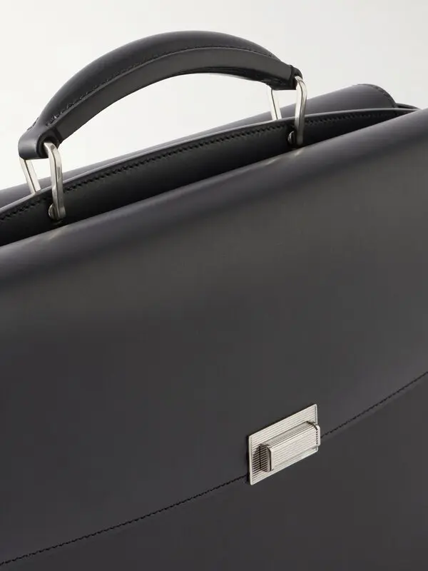 Dunhill Alfred 40 Patina-leather Briefcase