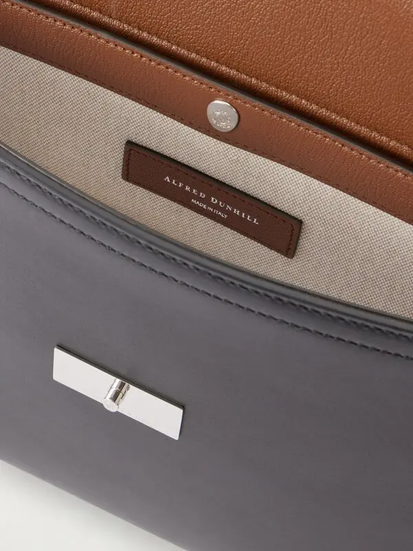 Dunhill Alfred 40 Patina-leather Briefcase
