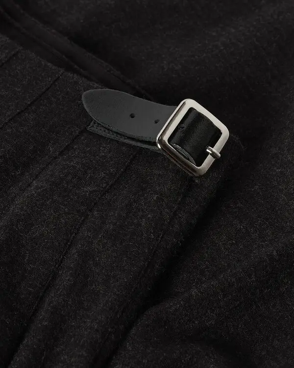 Johnstons Of Elgin Collaboration Long Pleated Wool And Cashmere Kilt