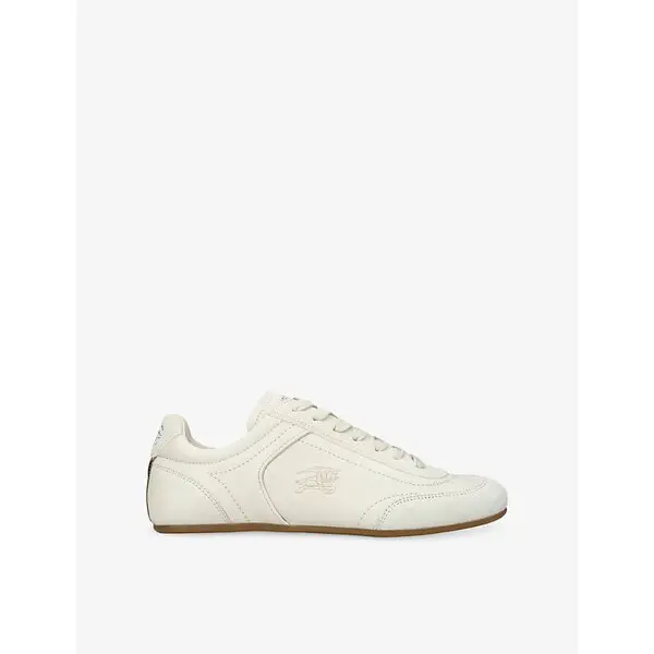 Burberry Knight Leather Trainers - Beige