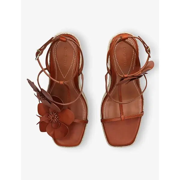 Zimmermann Leather Espadrille Wedges