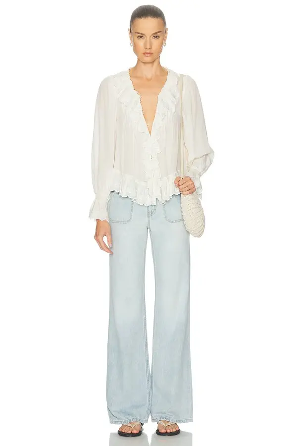 LoveShackFancy Avee Top
