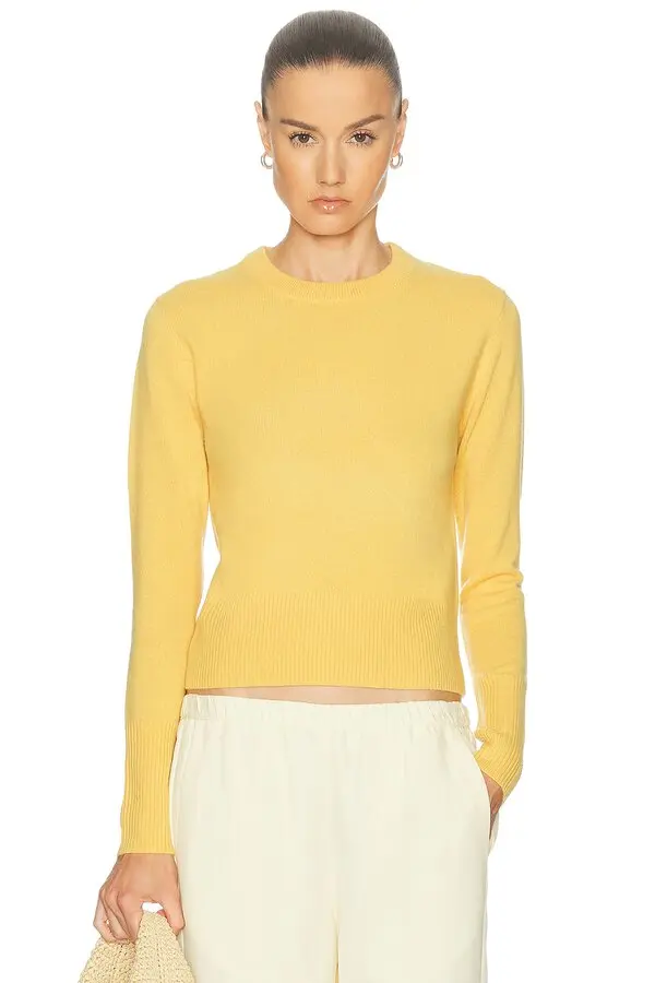 Jenni Kayne Cashmere Leni Crewneck Sweater - Golden