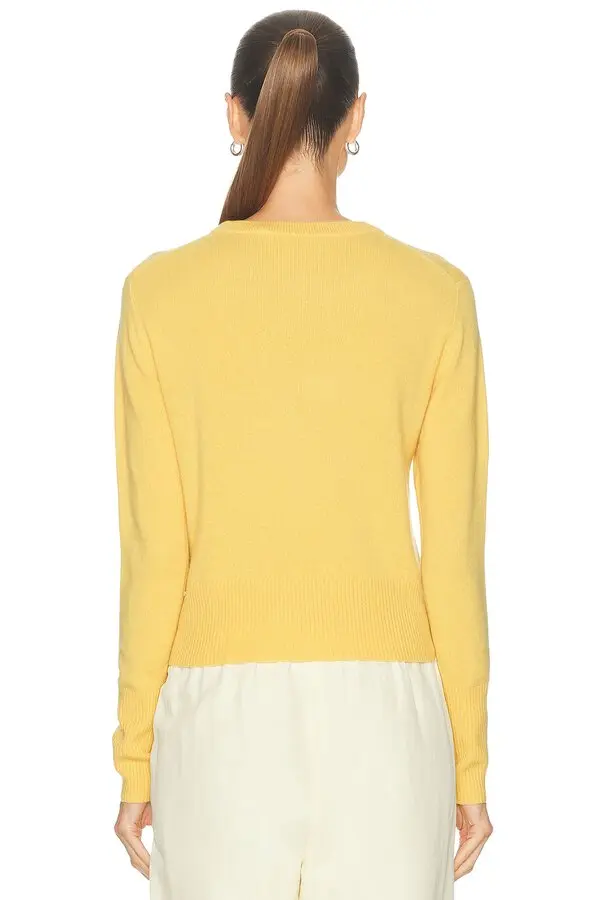 Jenni Kayne Cashmere Leni Crewneck Sweater - Golden