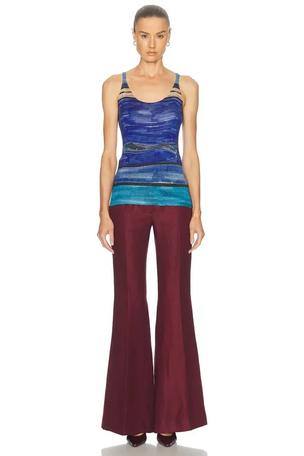 Gabriela Hearst Ecliptor Tank Top - Water Multi